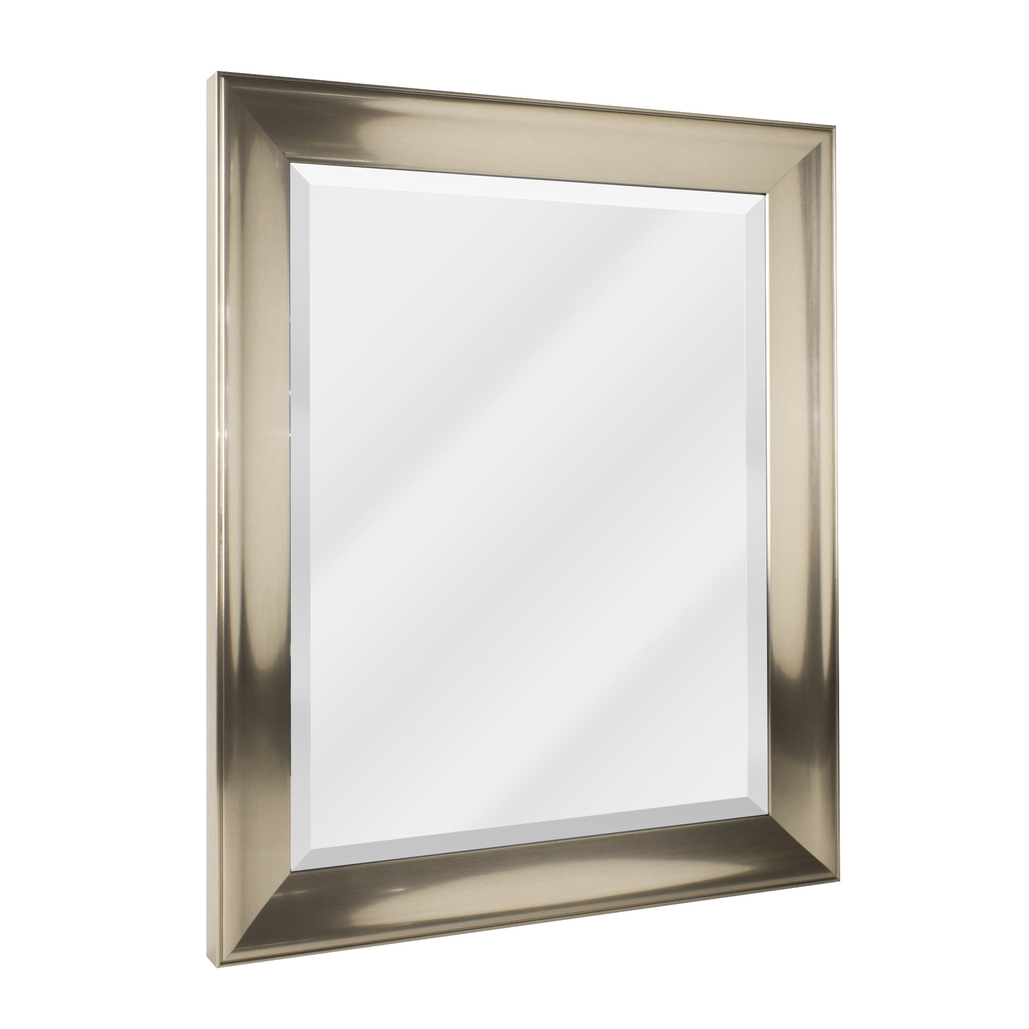 Head West Brushed Nickel PS Rectangular Framed Beveled Accent Wall ... Head West Brushed Nickel PS Rectangular Framed Beveled Accent Wall ...