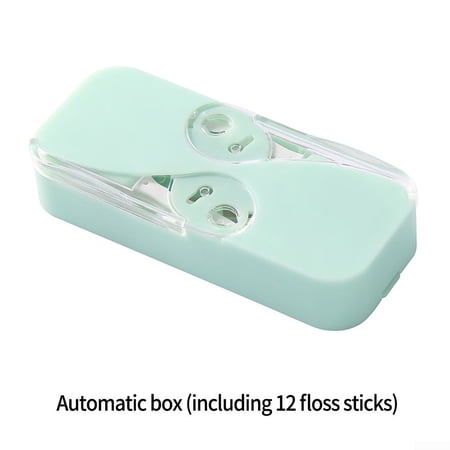 Portable Mini Floss Storage Box Floss Automatic Pop-Up Carry 12 Floss ...