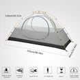 1 Person Waterproof Backpacking Tent with Two Doors and Vestibules ...