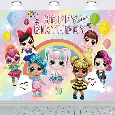 LOL Doll GirlBackdrop Banner Party Supplies Poster Movie Theme ...