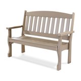 YardCraft Poly Garden Bench Cherry Wood - Walmart.com