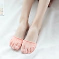5 Pairs Set Invisible Toe Separator Half Socks Not Show Forefoot Socks ...