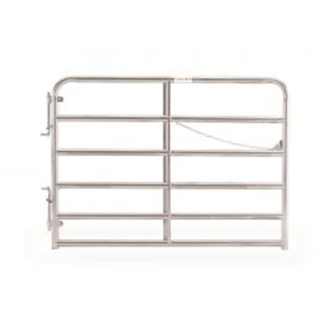 Tarter 2GVG6 2 in. 6-Bar Extra Heavy-Duty Bull Gate - 6 ft. Galvanized ...