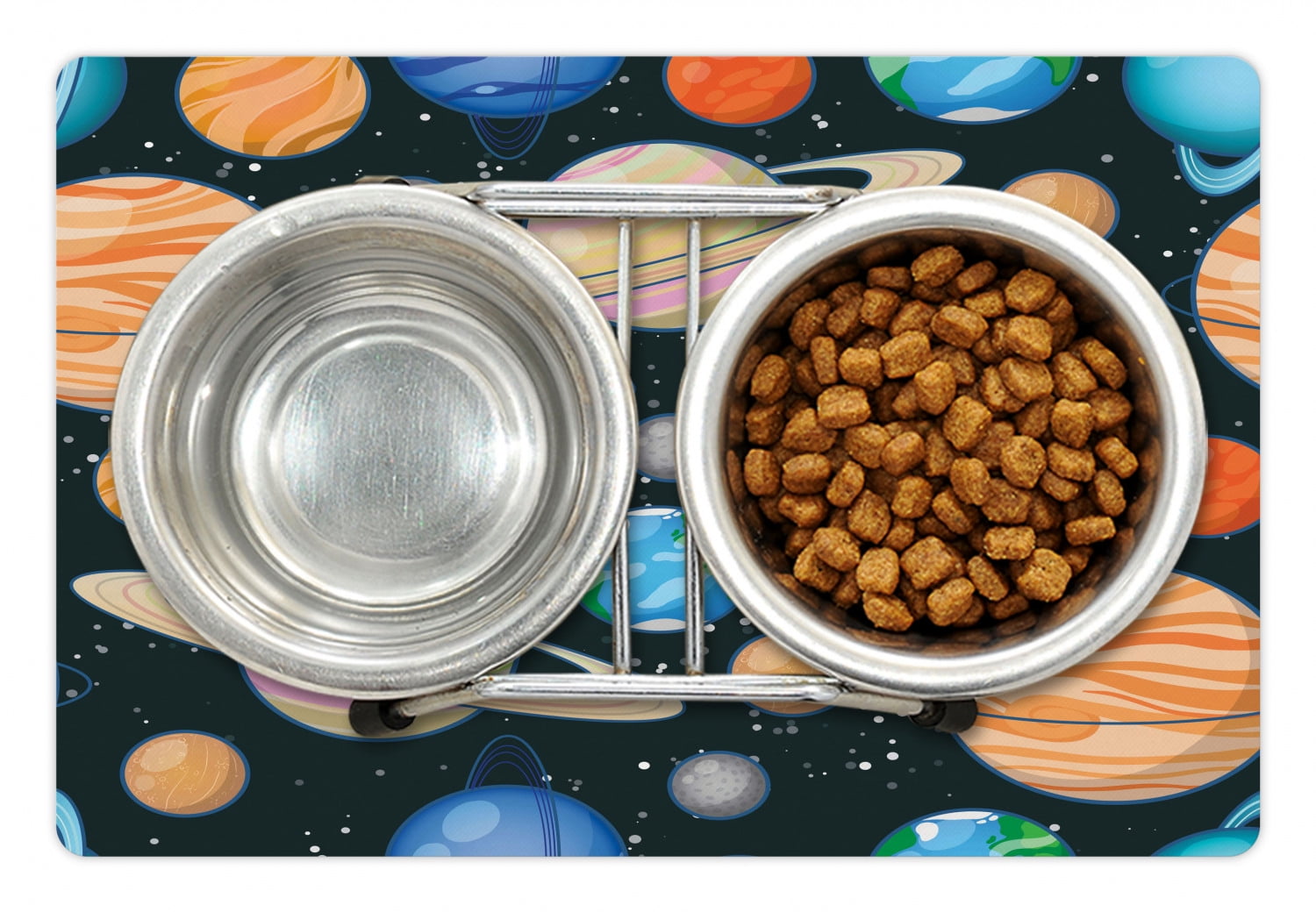 Galaxy Pet Mat for Food and Water, Galaxy Space Art Solar System ...
