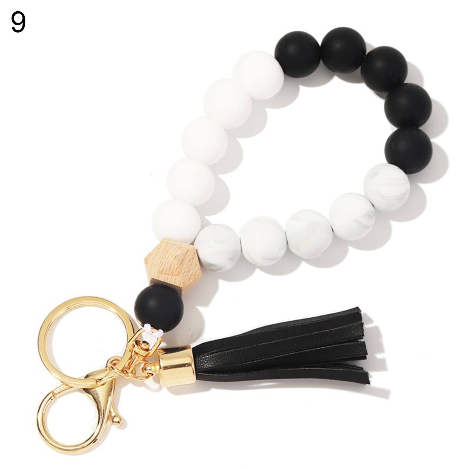 Grandest Birch Bracelet Keyring Decorative Stretchy Beaded Portable ...