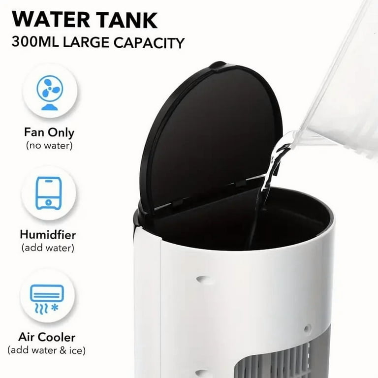 Camping Air Conditioner Portable Air Conditioners,6000mAh Rechargeable ...