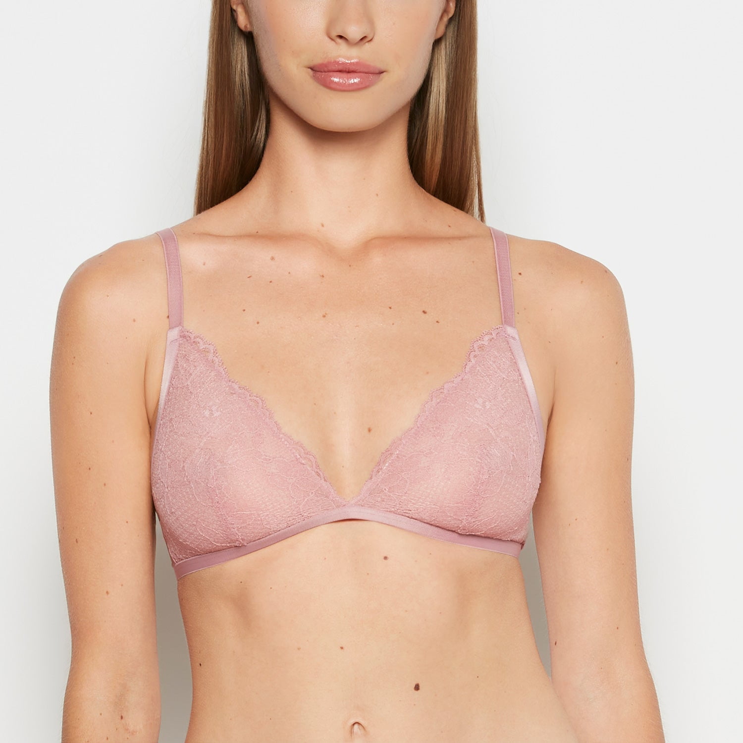 Click here for La Senza Lace Bralette In Sheer Mauve prices