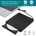 External DVD CD Drive USB 3.0 Type-C 5 in 1 DVD Burner Player Reader ...