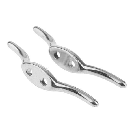 2 Pieces Rope Cleats Boat Rope Line Clamp Stainless Steel Rope Clamp ...