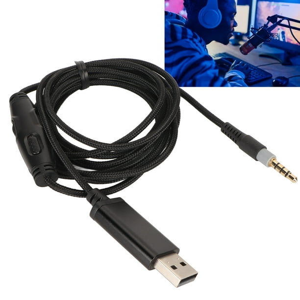 Braiding 3.5mm To USB Replacement Headphone Cable With Button Control ...