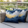 Abstract Wave Art Outdoor Waterproof Throw Pillow Covers Set of 2, 26 ...