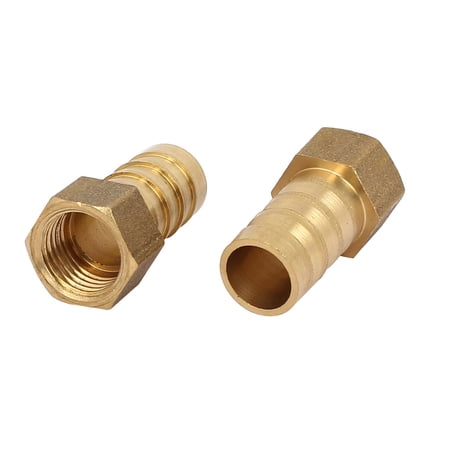 1/4BSP Female Thread 12mm Hose Barb Brass Tubing Coupler Connector ...