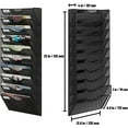 Techvida 10 Tier Metal Mesh Wall File Holder, Office Hanging Folder ...