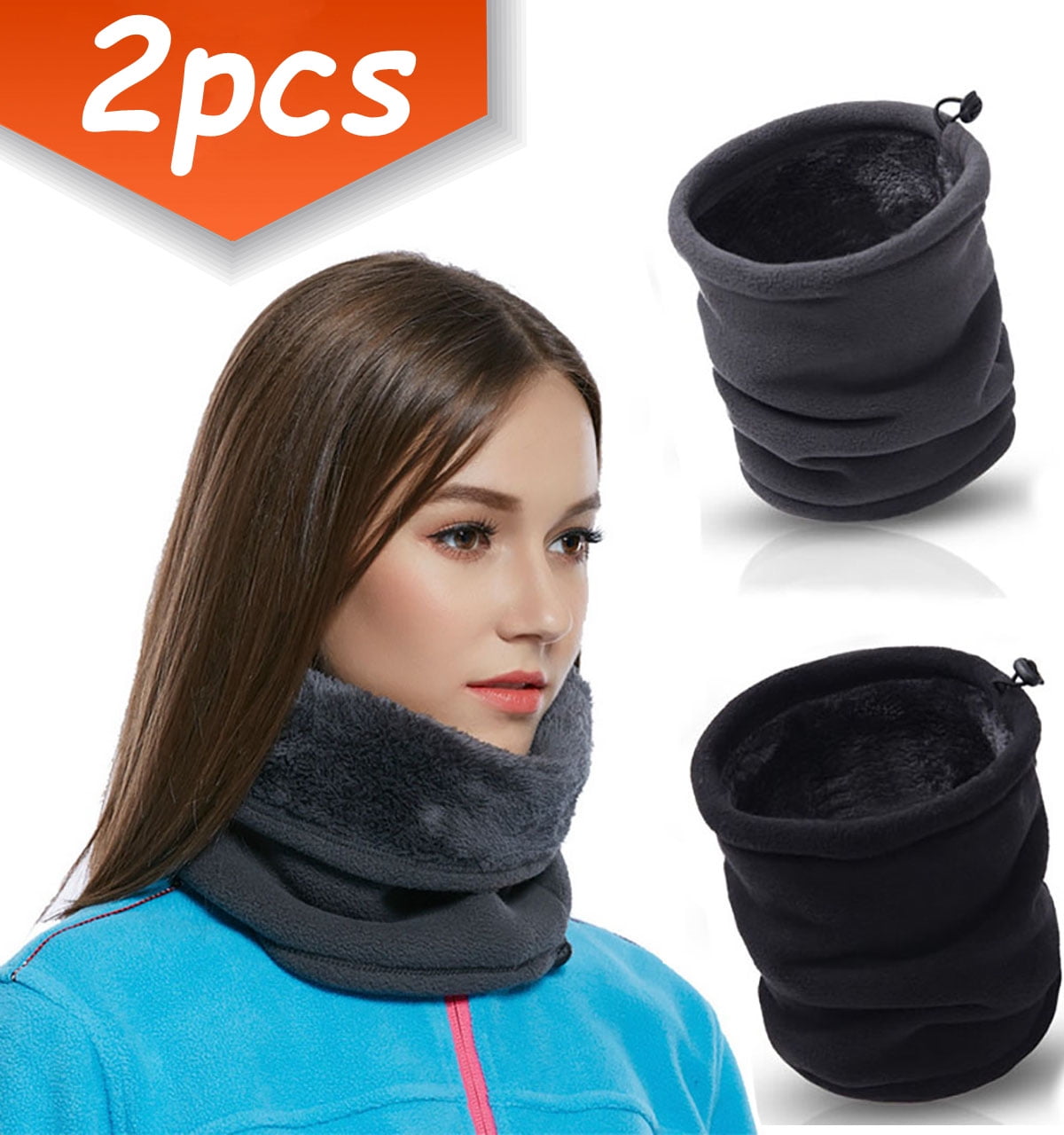 Neck Gaiter Warmer for Men Woman Winter Face Scarf Fleece Scarf Mask ...