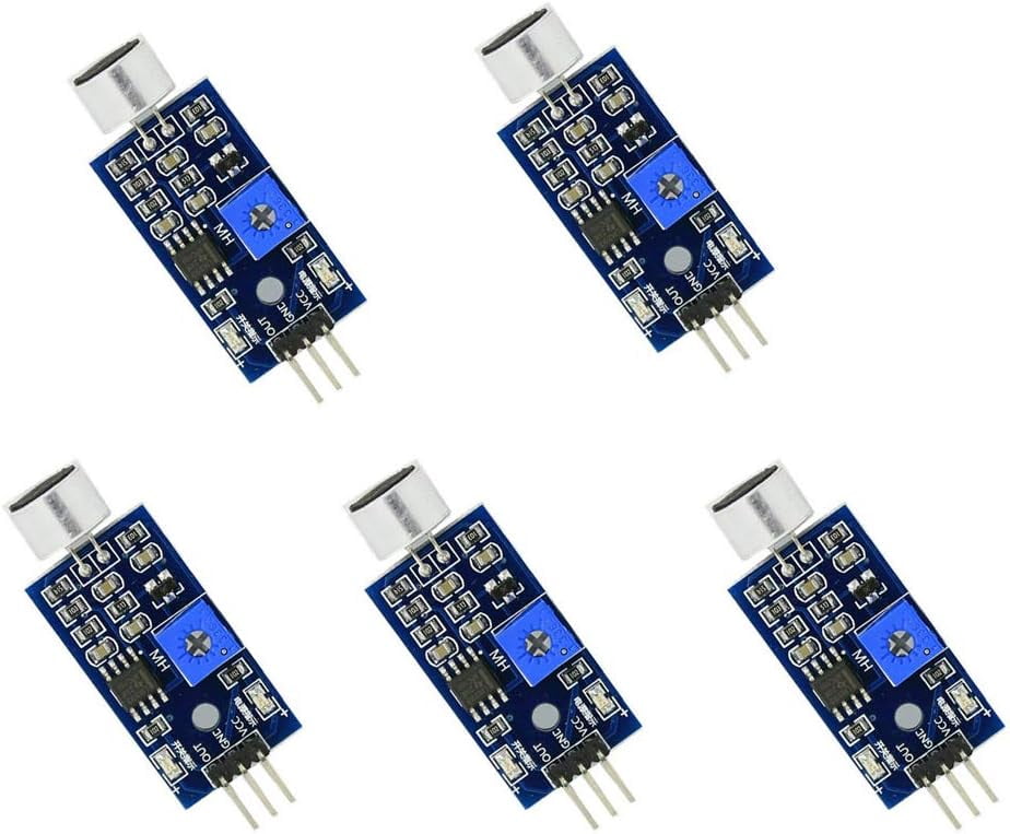 Treedix 5pcs Sound Microphone Sensor Detection Module Compatible with ...