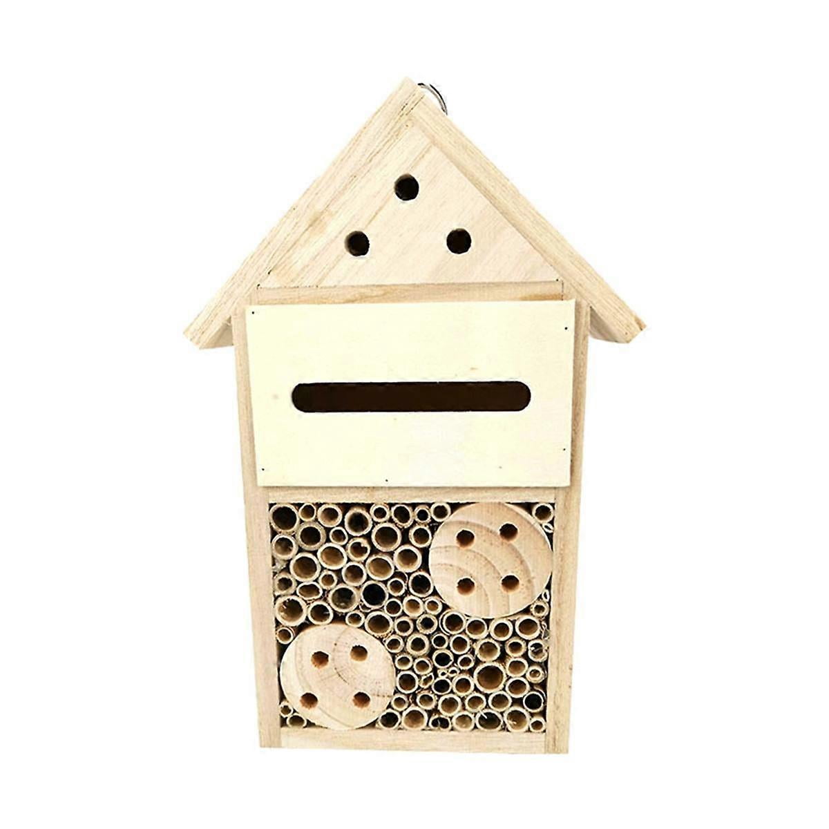 Bee Bricks Wooden Bee Hotel Bee Hive for Gardens Bee Brick for Solitary ...