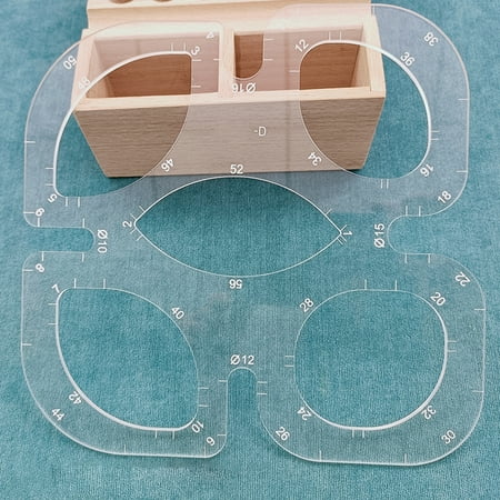 Patchwork Ruler Sewing Cross-stitch Round Angle Templates Measurement ...