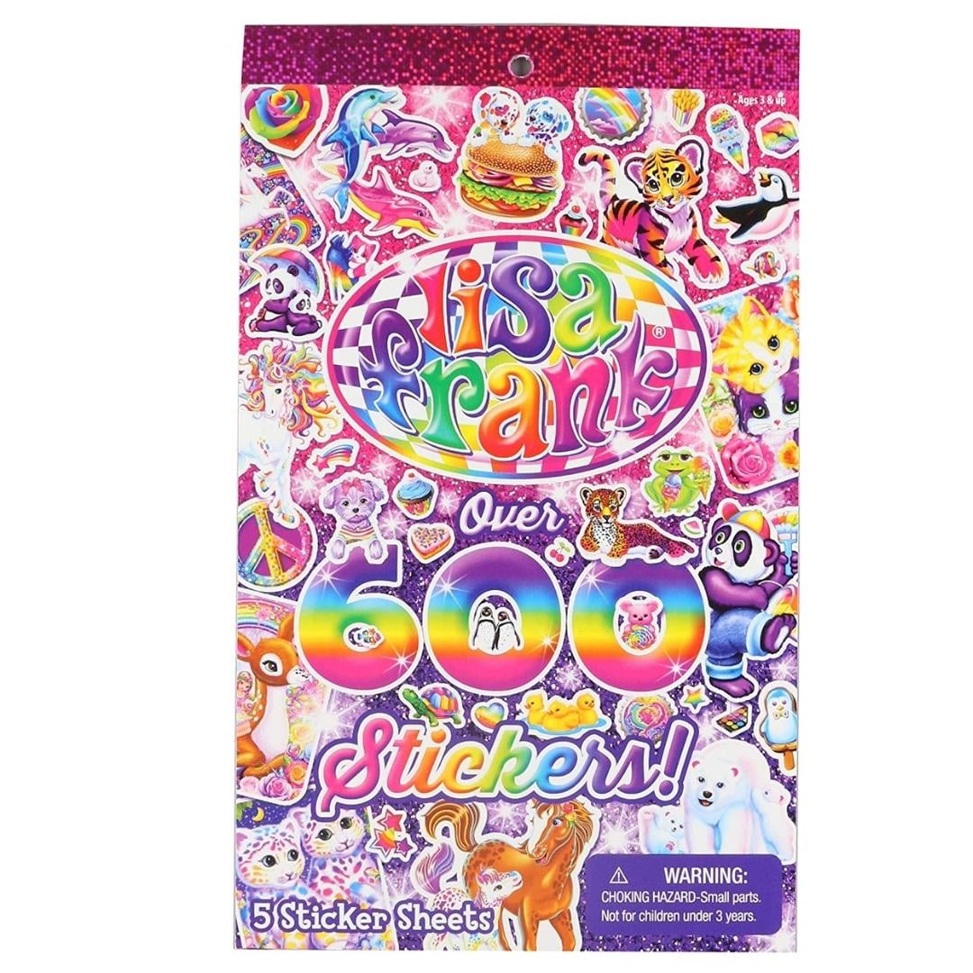 Buy Lisa Frank Over 600 Stickers Pack of 2, 5 Sticker Sheets Great for ...