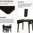 Foldable Dining Set with Drop Leaf Design+Multifunctional Use”-“Family ...