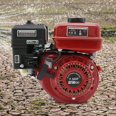 AlphaWorks 7HP 4-Stroke Gas Engine, 209CC, 8.8 Ft. lbs. Torque @ 2500RPM, 3/4" Output Shaft ...