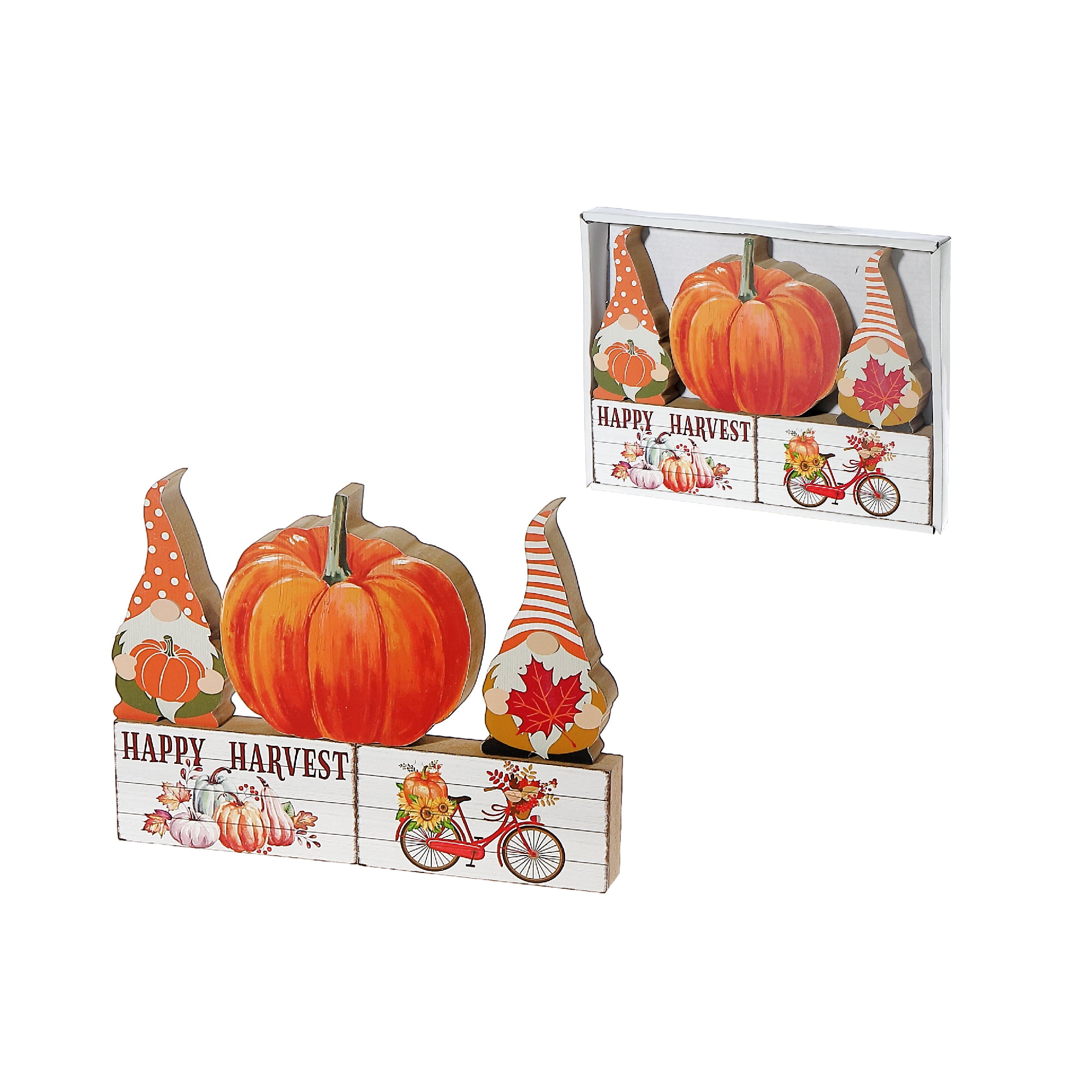 Click here for Ih Casadécor 5 Pc Block Set (Gnomes And Pumpkin) prices