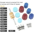17Pcs Air Conditioning Valve Core Kit Valve Cores Accessories A/C R12 ...