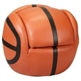 Basketball Themed Upholstered Kid's Chair with Ottoman - Walmart.com