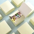 Efavormart 100pcs of 4x4x2 Ivory Cake Box for Candy Treat Gift Wrap Box ...