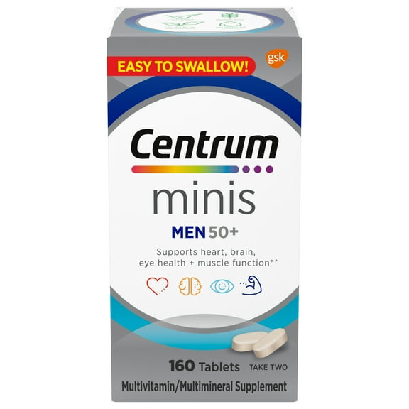 Centrum Minis Women 50+ Complete Daily Multivitamin Supplement Pills ...