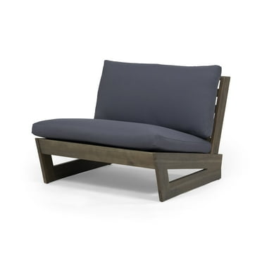 GDF Studio Indira Outdoor Acacia Wood Club Chair with Cushion, Teak ...