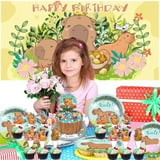 Capybara Paper Plates Birthday Decorations Party Supplies Tableware ...