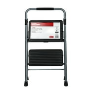 Cosco 3-Step Premium Folding Stool, White & Gray - Walmart.com