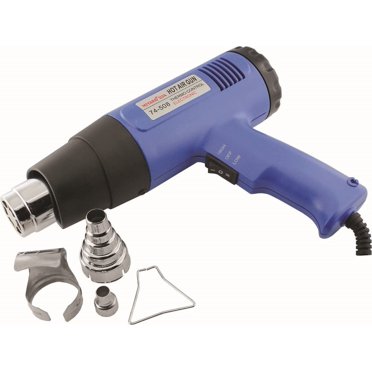 Felji Adjustable Heat Gun with 4 Attachments, Dual Temperature, 1500W ...