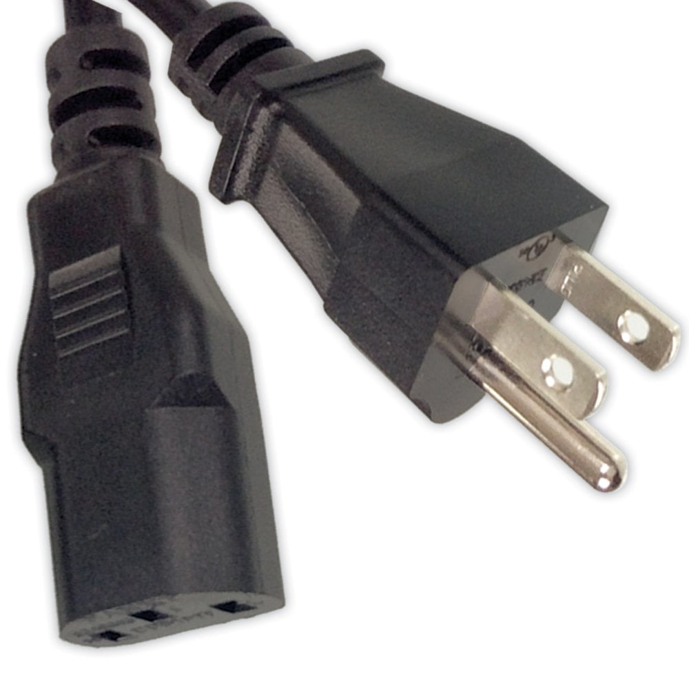 Ipax 10Ft Extra Long Black AC Power Cord Cable Pure Copper Wire Core in ...