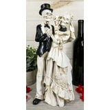Love Never Dies Wedding Bride And Groom Skeleton Couple In Dancing Pose Figurine - Walmart.com
