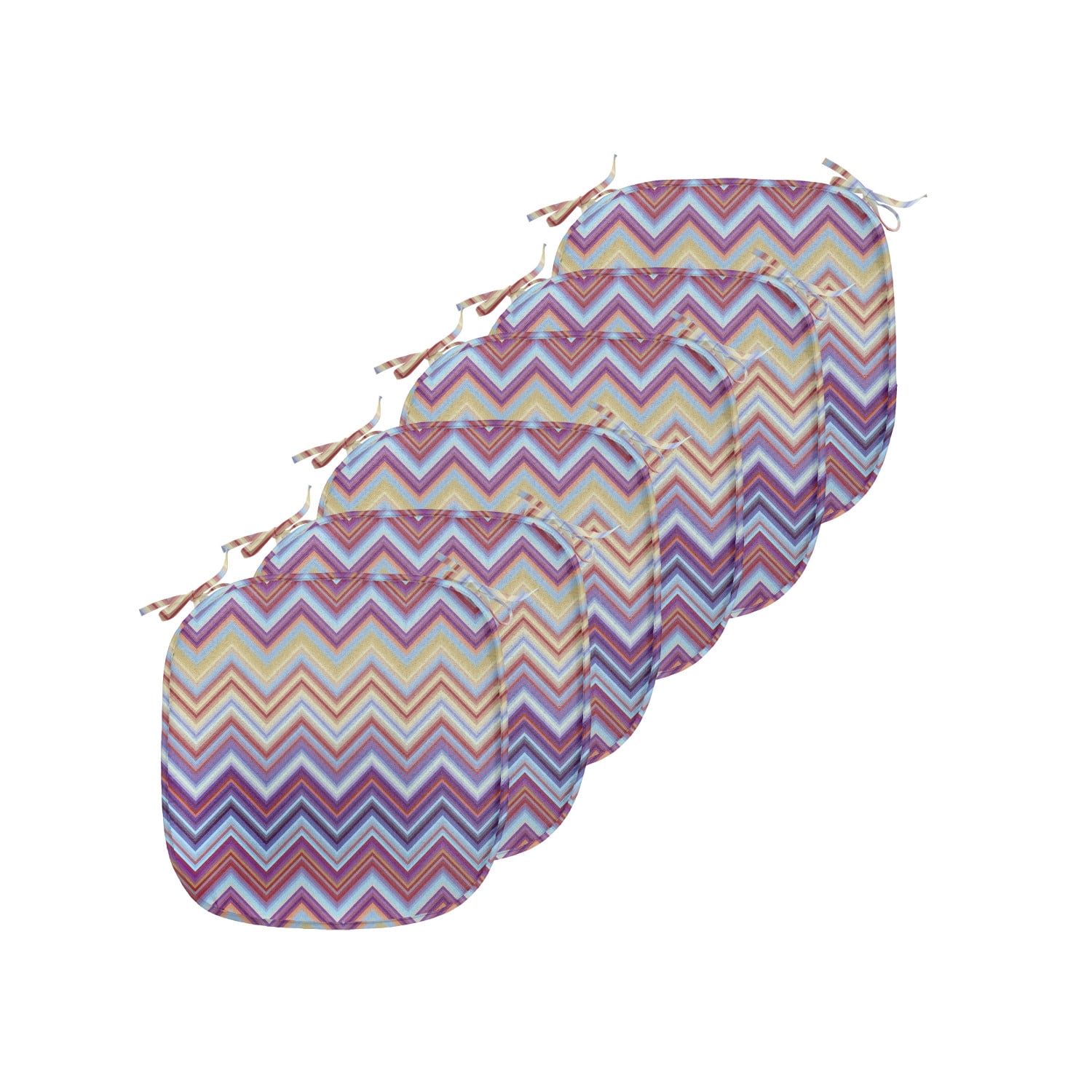 Chevron Chair Seating Cushion Set of 6, Chevron from Small Strikes ...