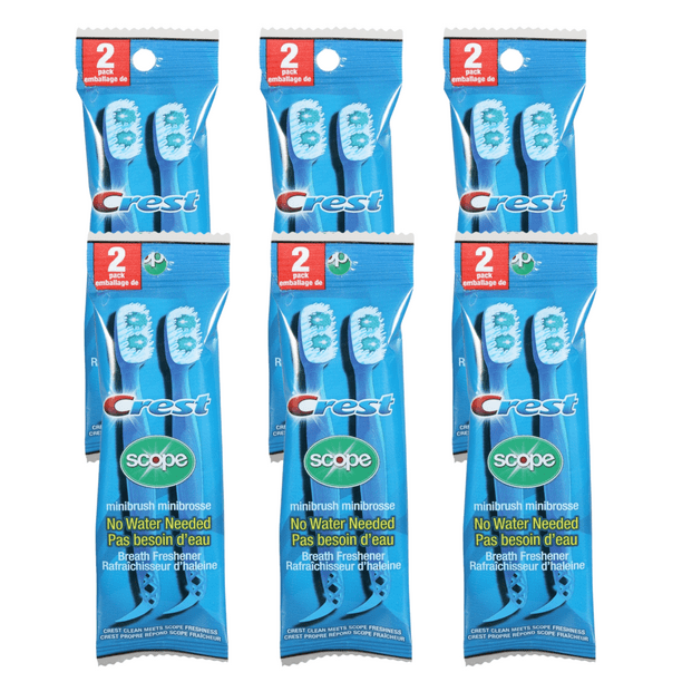 Crest Scope Water Free Mini Brushes 2-ct Packs | Disposable ...