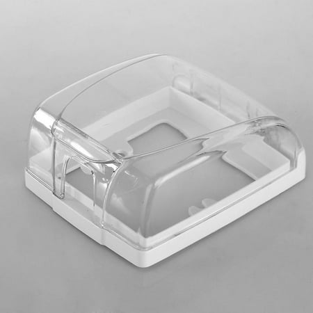 Plastic Switch Waterproof Cover Box Wall Light Socket Doorbell Flip Cap ...