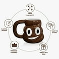 Kovot Emoticon Poop Novelty Coffee Cup - 20oz, Funny Gag Joke, Brown ...