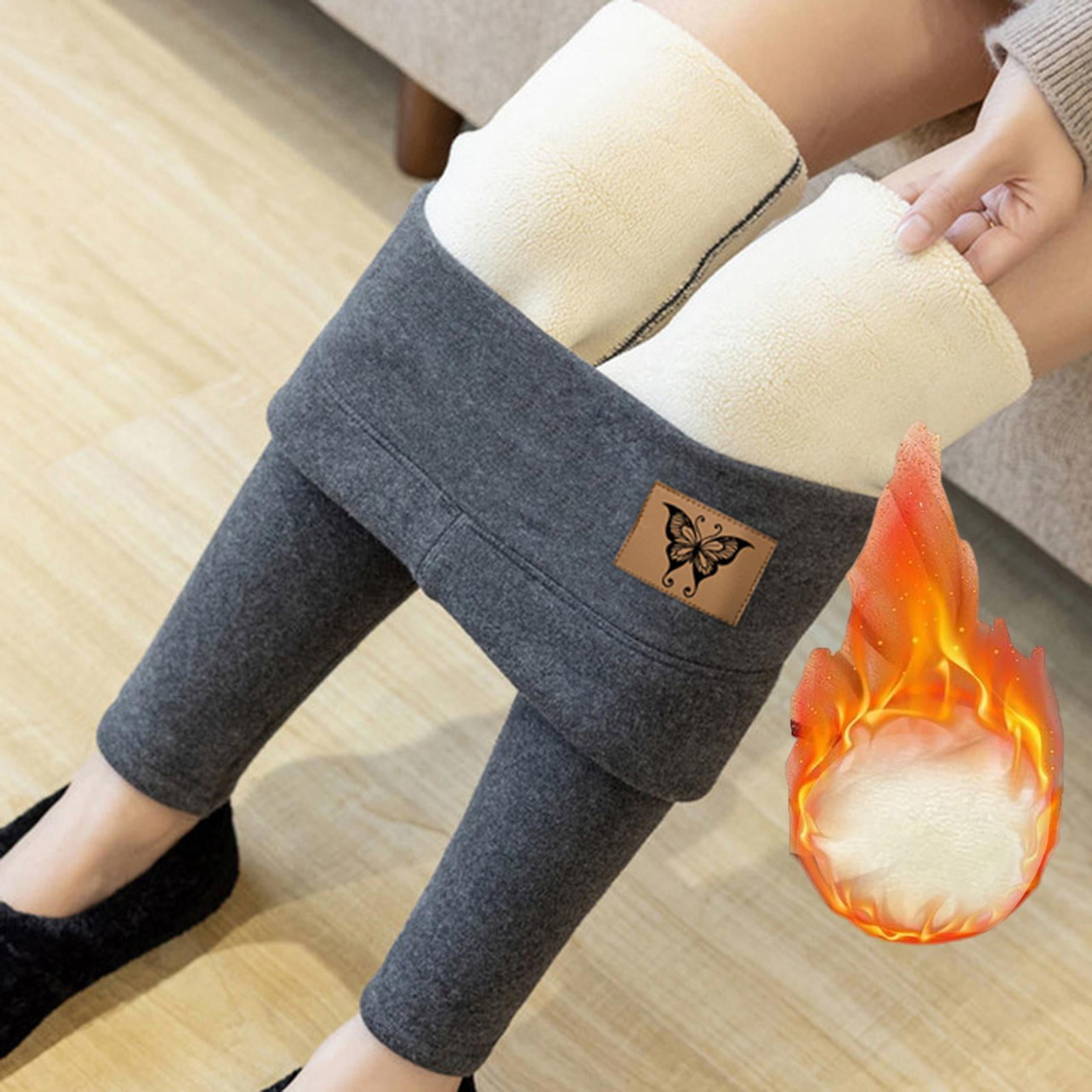 Women Winter Leggings Thickened Comfortable Stretch Pants Casual Thermal Elastic yS