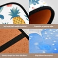 Dinosaur and Pineapples Pattern Shower Curtain Sets 4 Piece Waterproof ...