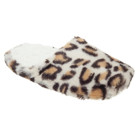Slumberzzz Womens/Ladies Leopard Mule Slippers | Walmart Canada