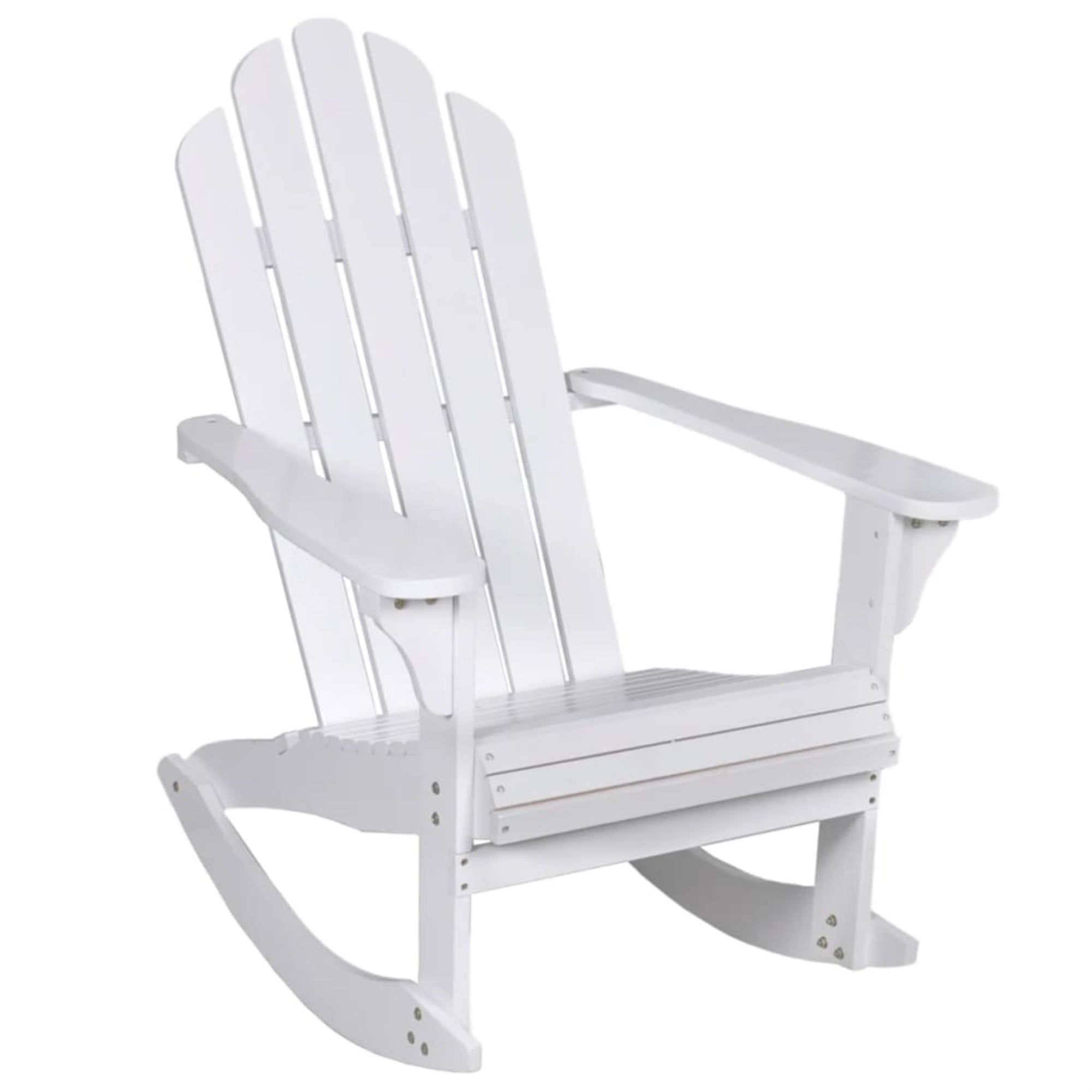 vidaXL Wood Rocking Chair White - Walmart.com - Walmart.com