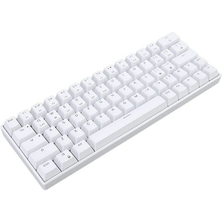 Wireless Mechanical Keyboard, Compact 64 Keys Bluetooth Keyboard, 2.4G ...