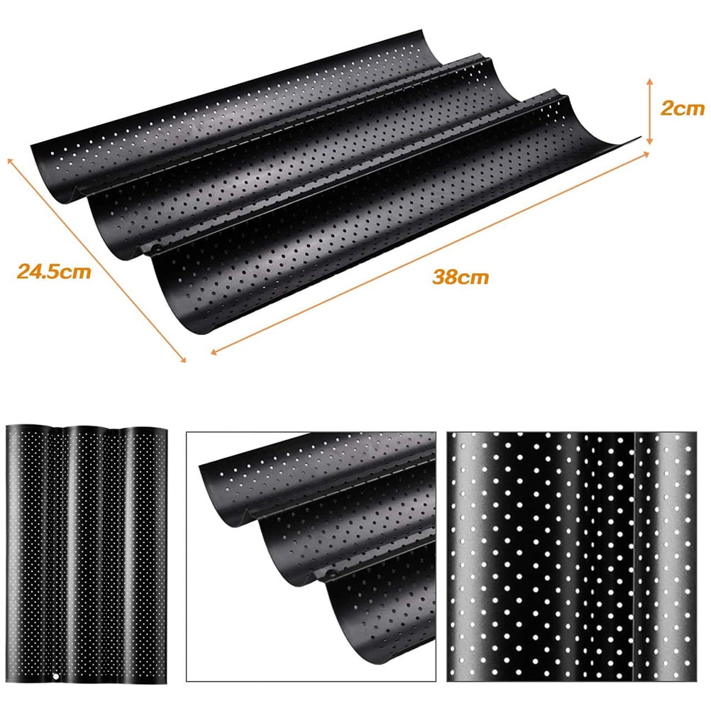 Click here for Estink 3 Loaf Baguette Pan French Bread Baking Pan... prices