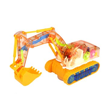12V Kids Ride On Excavator 3 Speeds Electric Construction Vehicle ...