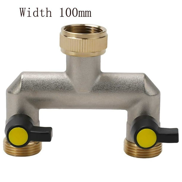 suyin 3/4 Inch 2 Way Brass Tap Splitter, Hose Tap Splitter Connection ...