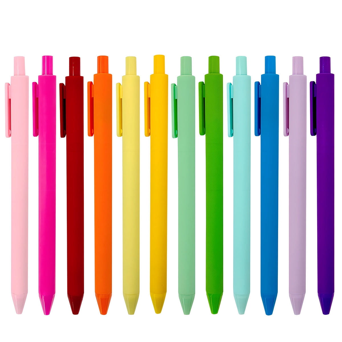 Wrapables Colorful Vibrant Retractable Ballpoint Pens for Home, Office ...