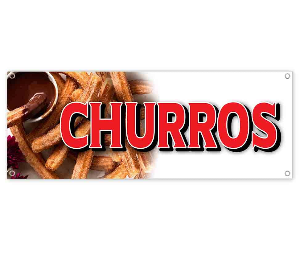 Churros 13 oz Vinyl Banner With Metal Grommets - Walmart.com