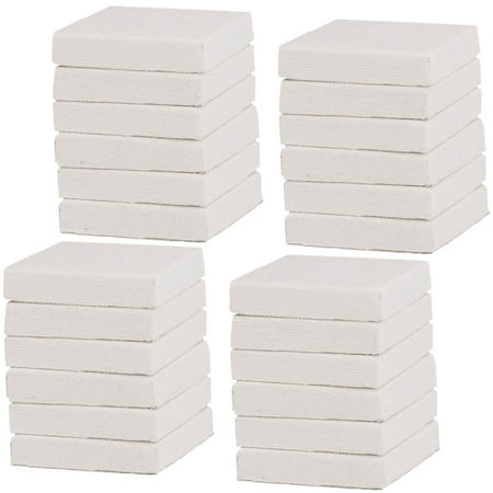 US Art Supply 3" x 3" Mini Professional Primed Stretched Canvas 24-Mini ...